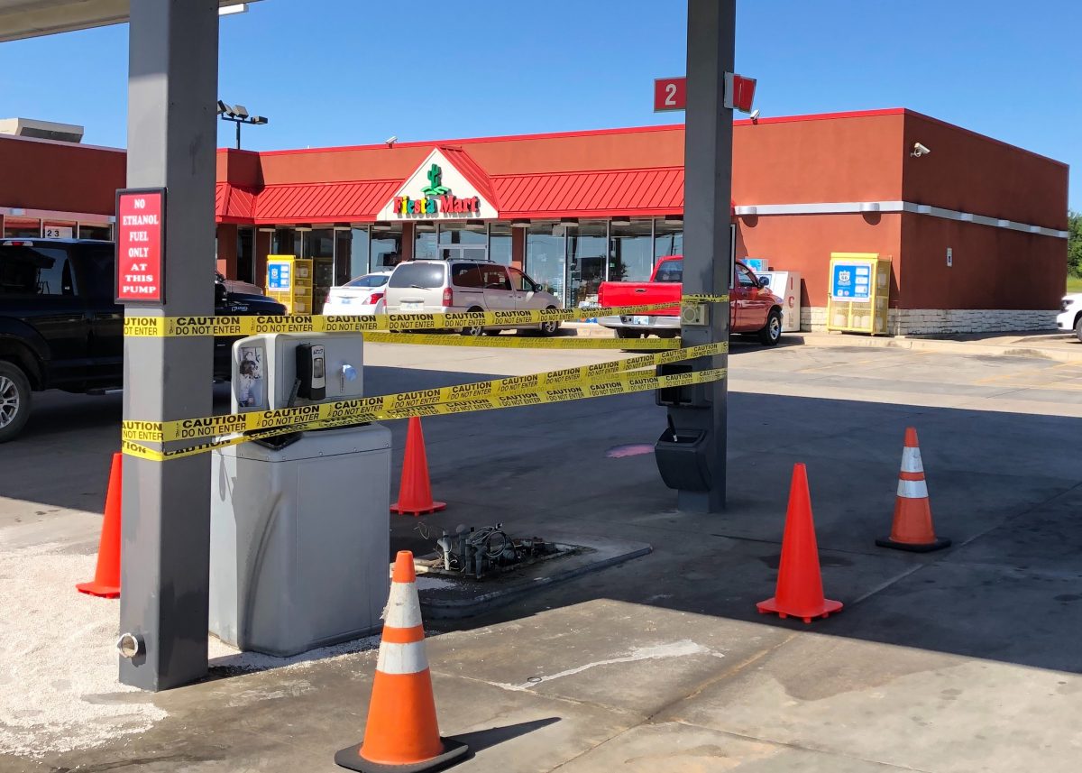 Gas pump victim of hit-and-run – Okemah News Leader